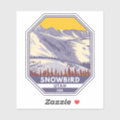 Snowbird Ski Area Winter Utah Sticker | Zazzle