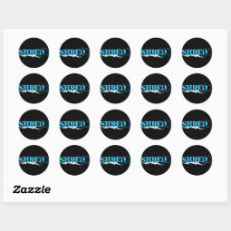 snowboard. shred. classic round sticker | Zazzle