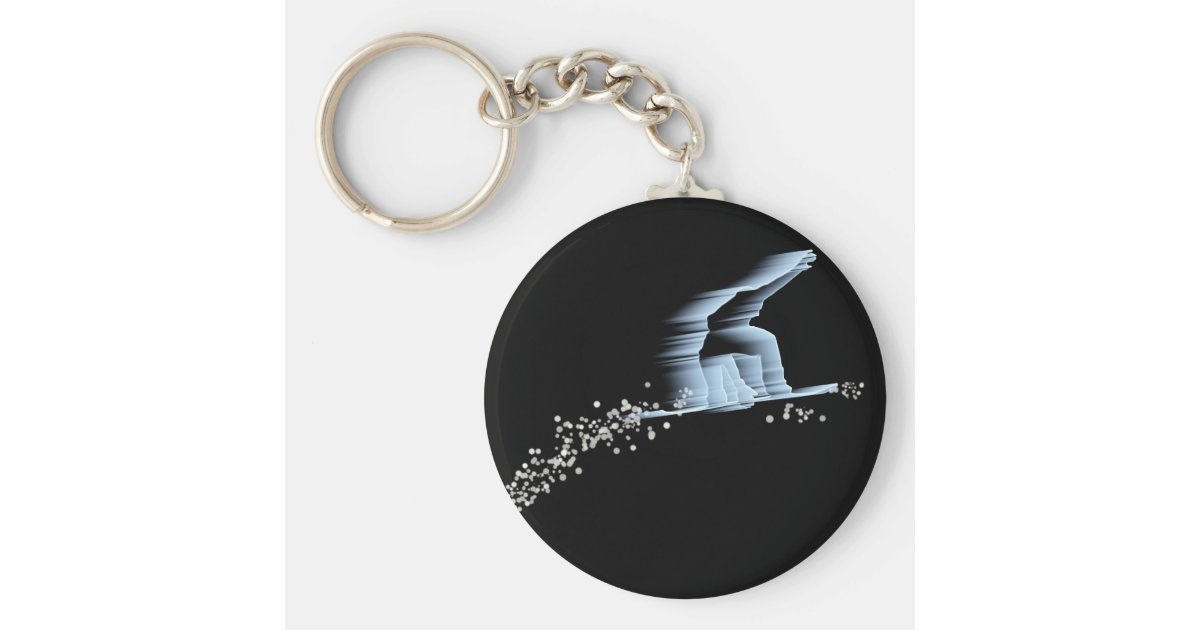 Snowboarder Keychain | Zazzle.com