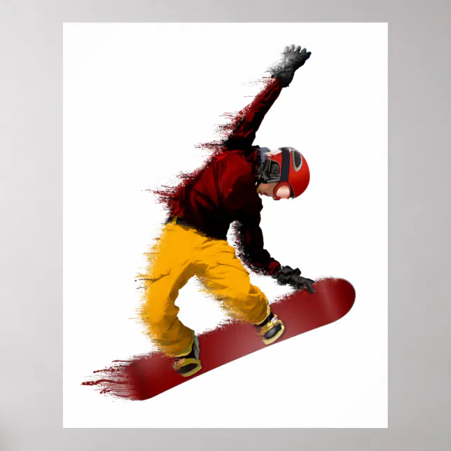 Snowboarder Poster | Zazzle