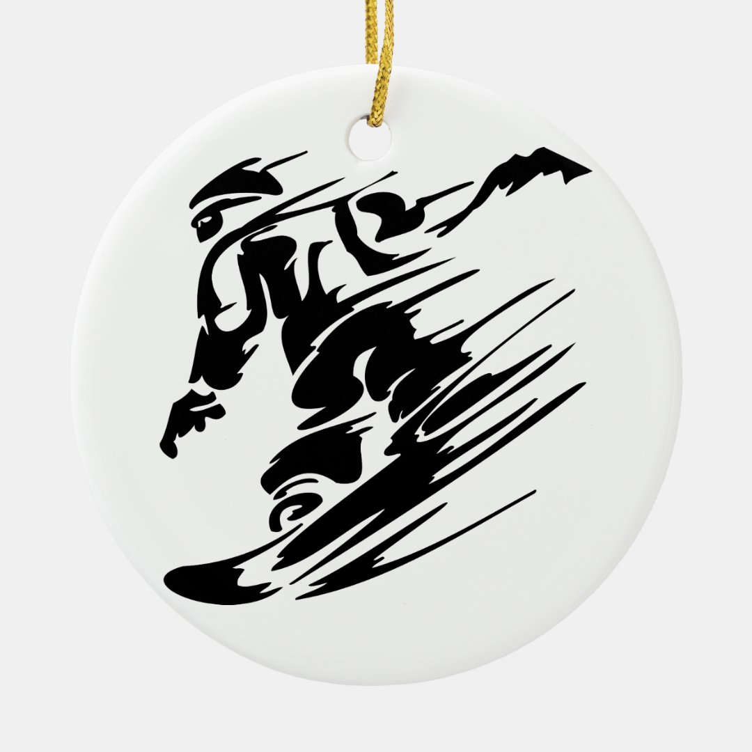 Snowboarding Extreme Sport Ornament | Zazzle