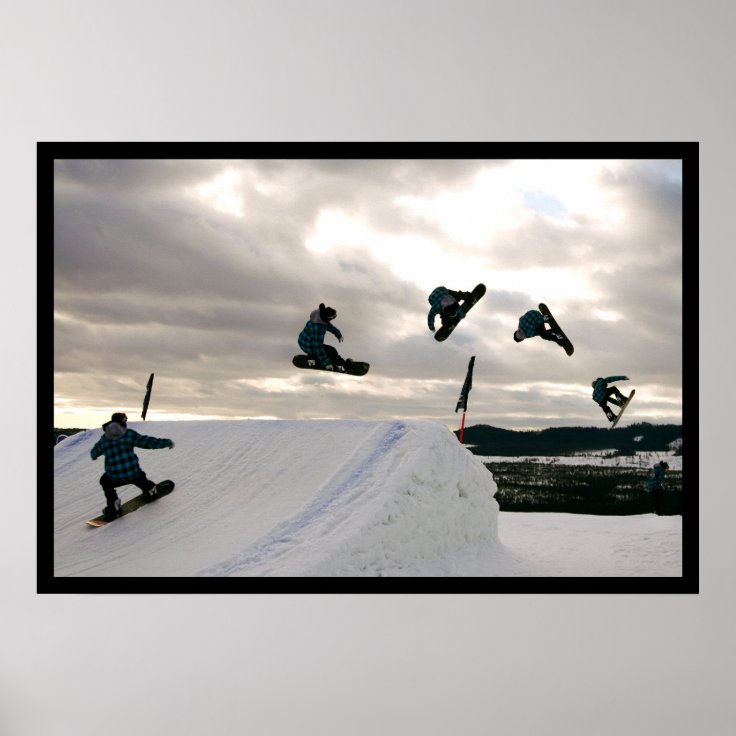Snowboarding Tricks Poster | Zazzle