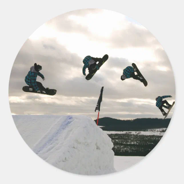 Snowboarding Tricks Stickers | Zazzle