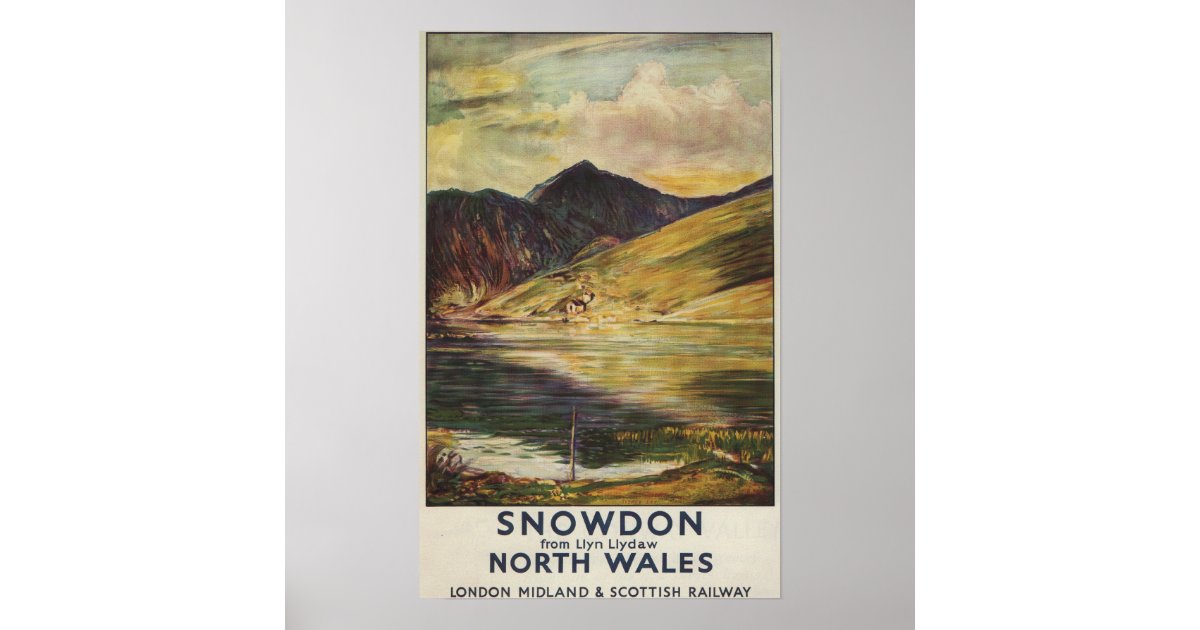 Snowdon Mountain View Railway Poster | Zazzle