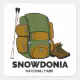 Snowdonia National Park Backpack Square Sticker | Zazzle