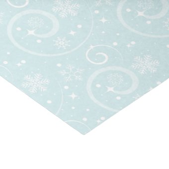 Snowflake Blue background Tissue Paper | Zazzle