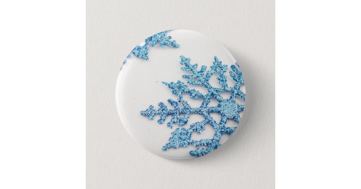 Snowflake Button | Zazzle
