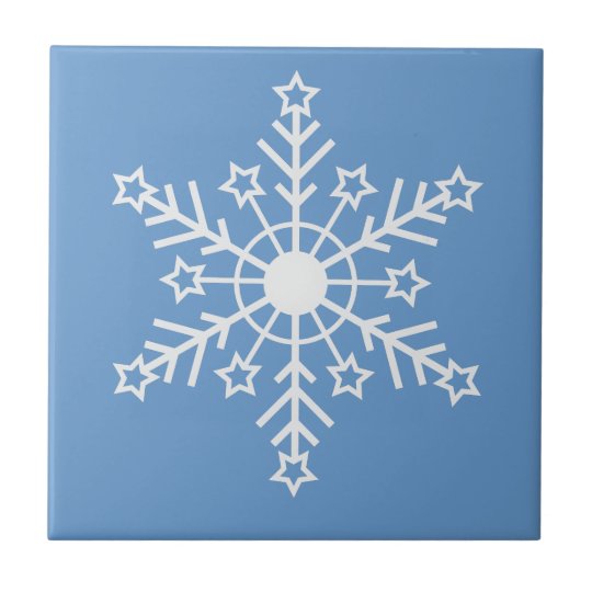 Snowflake Ceramic Tile | Zazzle.com