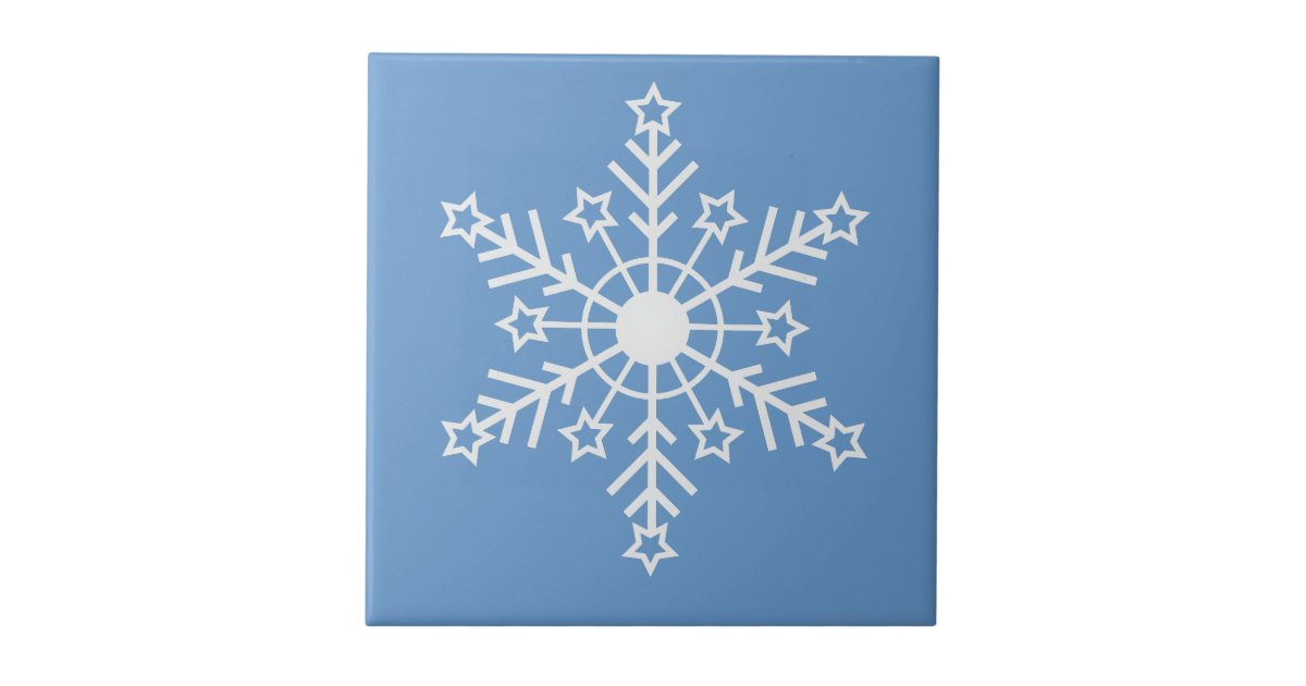 Snowflake Ceramic Tile | Zazzle