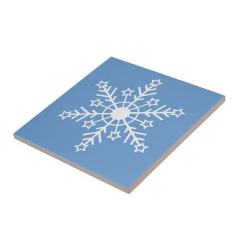 Snowflake Ceramic Tile | Zazzle