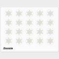 Snowflake Classic Round Sticker | Zazzle