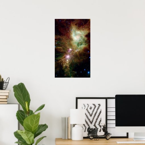 Snowflake Cluster & Cone Nebula Poster | Zazzle