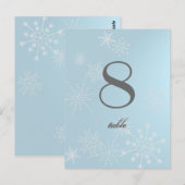 Snowflake Gems/ Table Card | Zazzle