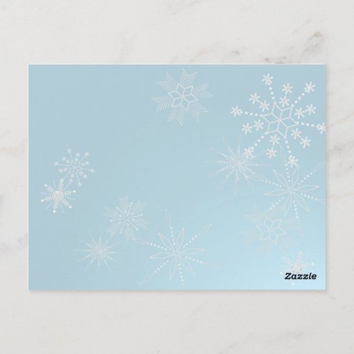 Snowflake Gems/ Table Card | Zazzle
