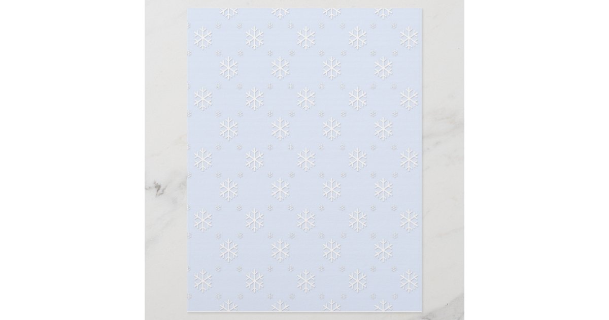 Snowflake Letterhead | Zazzle