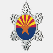 Snowflake Ornament with Arizona Flag | Zazzle