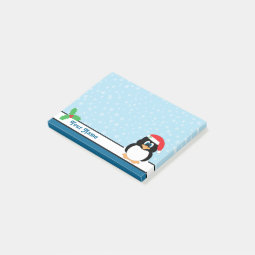 Snowflake Penguin Christmas Post-it® Notes | Zazzle