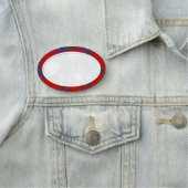 Snowflake Plaid Name Tag | Zazzle