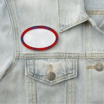 Snowflake Plaid Name Tag | Zazzle