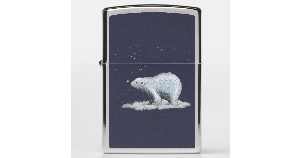 Snowflake Polar Bear Zippo Lighter | Zazzle