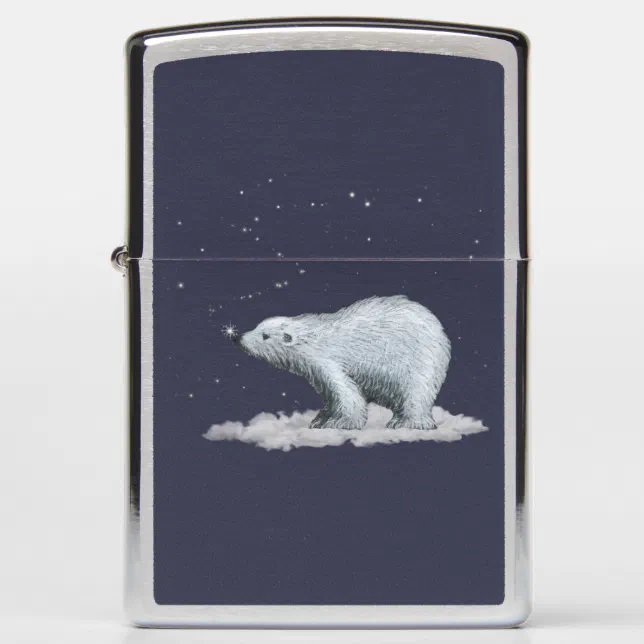 Snowflake Polar Bear Zippo Lighter | Zazzle