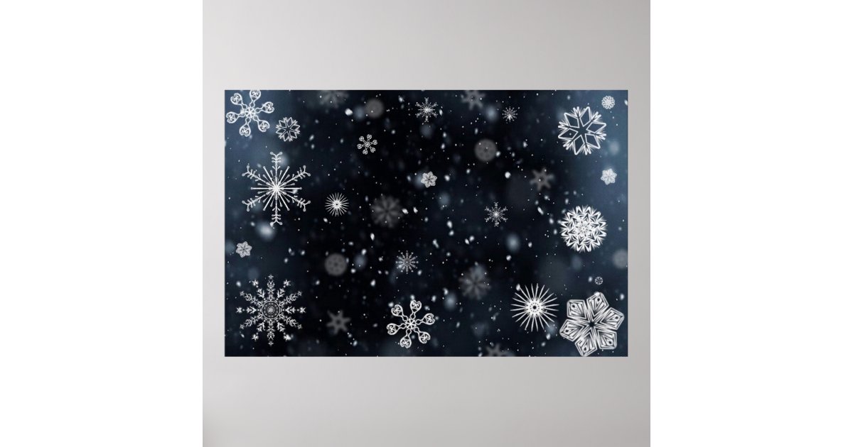 Snowflake Poster | Zazzle