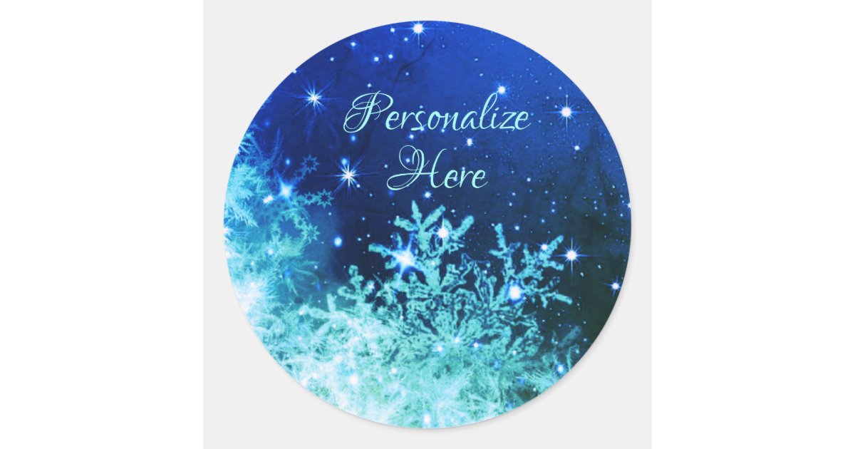 Snowflake sparkle sticker | Zazzle