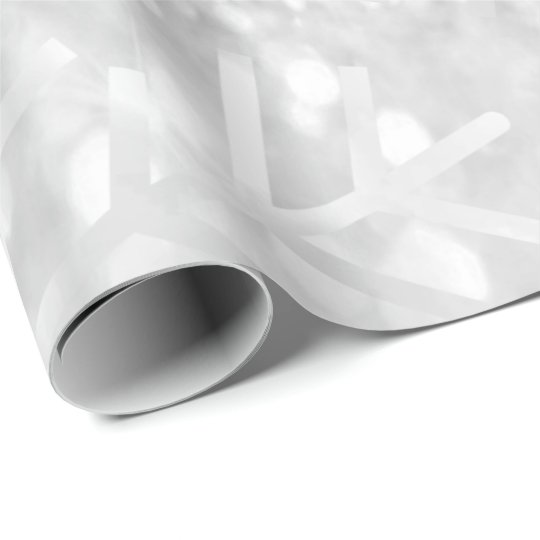 Snowflakes Christmas Holiday Gray Silver Glitter Wrapping Paper ...