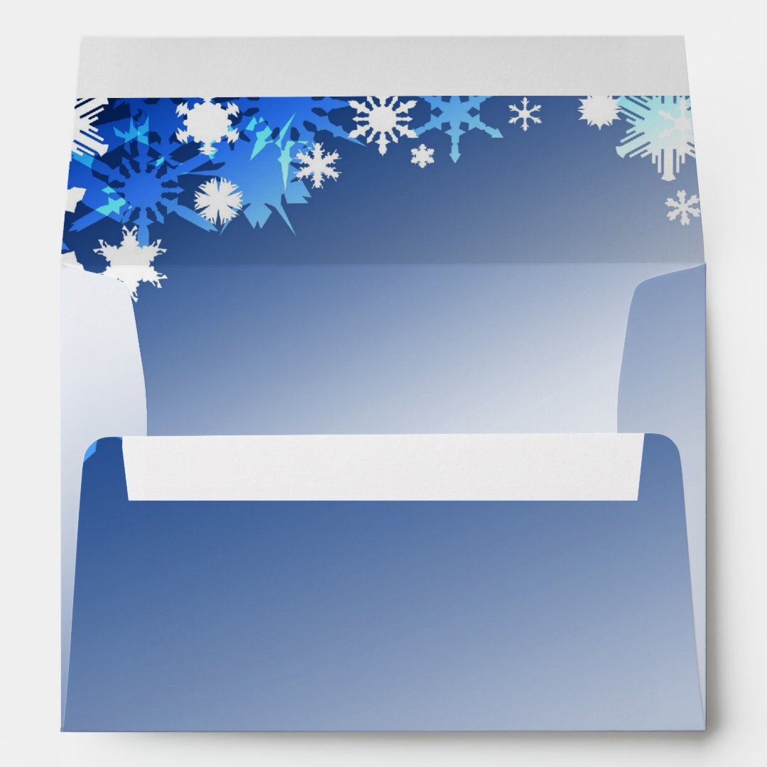 Snowflakes Envelope | Zazzle