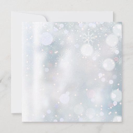 Snowflakes Greenery Watercolor Leaves Wedding Invitation | Zazzle