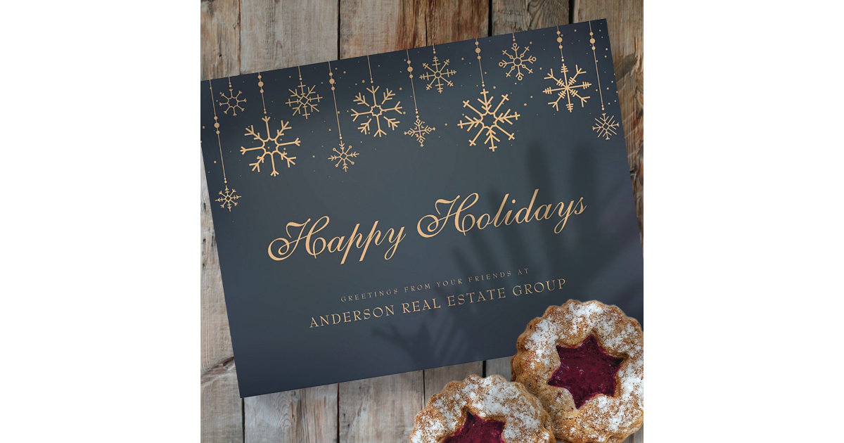 Snowflakes | Holiday Greetings Postcard | Zazzle