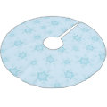 Snowflakes, Ice Blue, Icy Snowflakes, Snow Brushed Polyester Tree Skirt ...