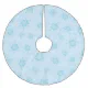 Snowflakes, Ice Blue, Icy Snowflakes, Snow Brushed Polyester Tree Skirt ...