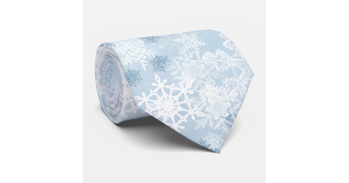 Snowflakes Men's Tie | Zazzle