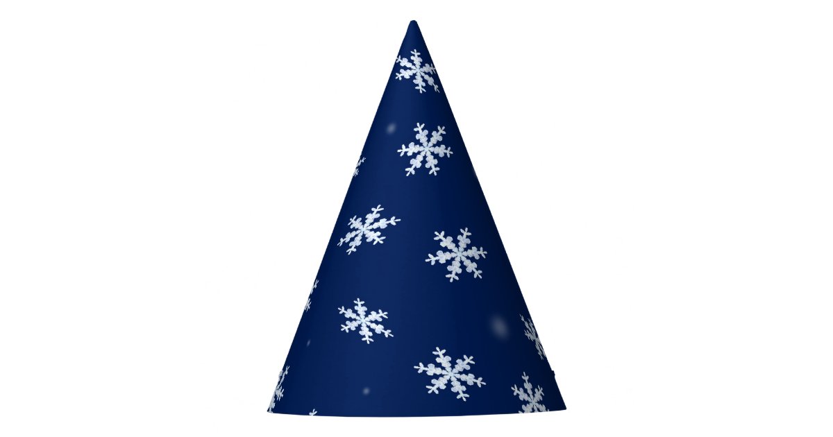 Snowflakes Party Hat | Zazzle