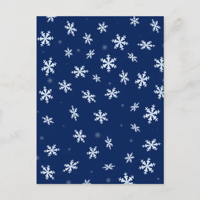 Snowflakes Postcard | Zazzle