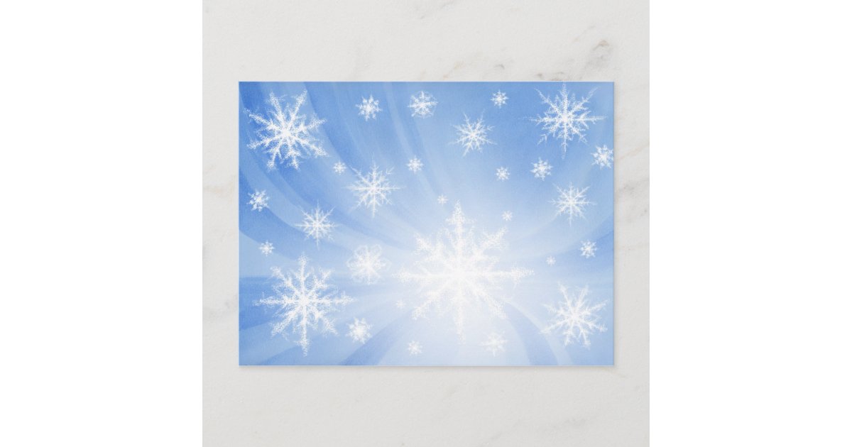 Snowflakes Postcard 01 | Zazzle