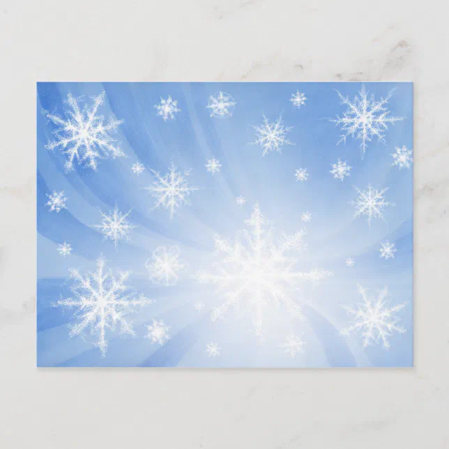 Snowflakes Postcard 01 | Zazzle