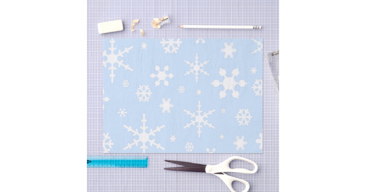 Snowflakes Tissue Paper | Zazzle