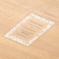 Snowflakes winter clear wedding acrylic invitations | Zazzle