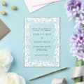 Snowflakes winter clear wedding acrylic invitations | Zazzle