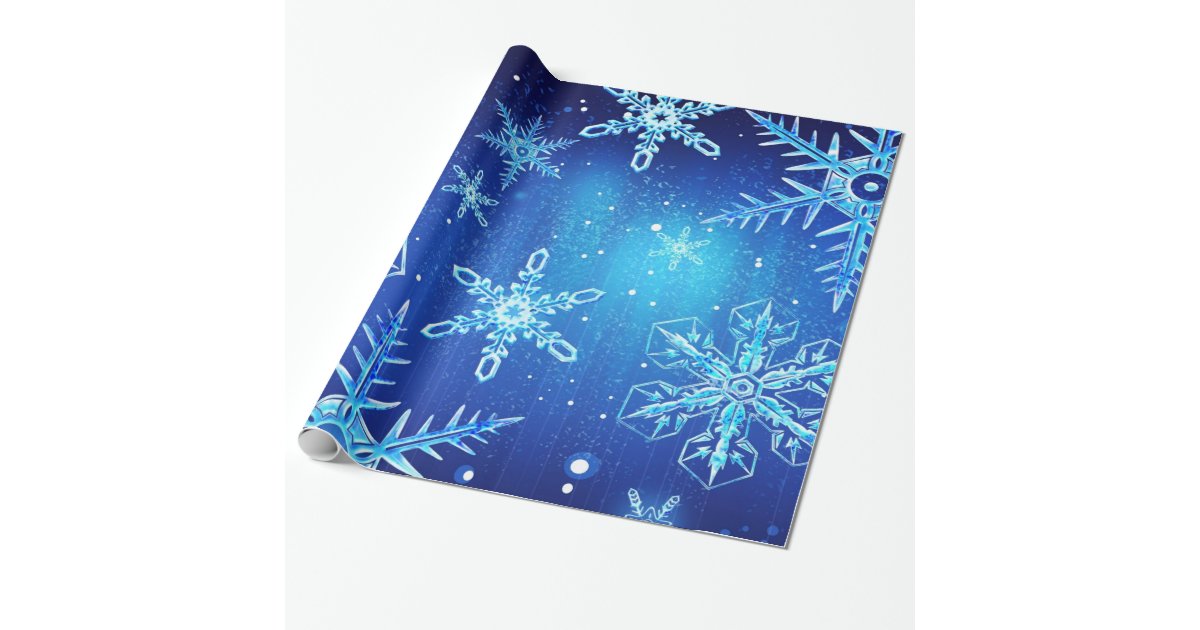 Snowflakes Wrapping Paper | Zazzle