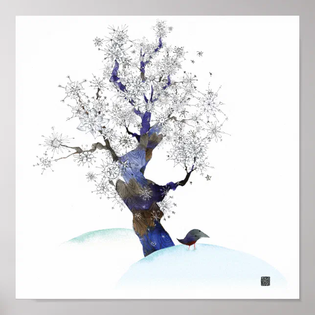 SNOWFLAKETREE POSTER | Zazzle