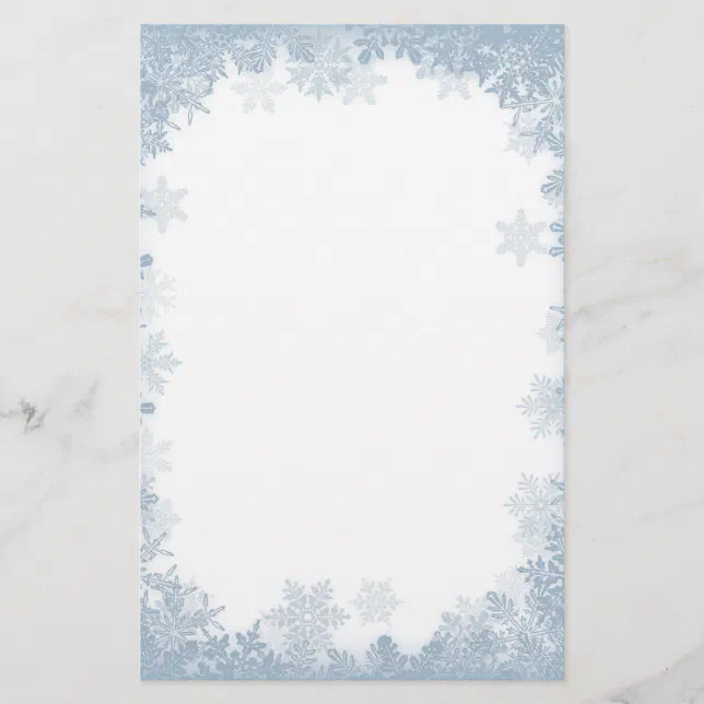 SnowFrame Stationery | Zazzle