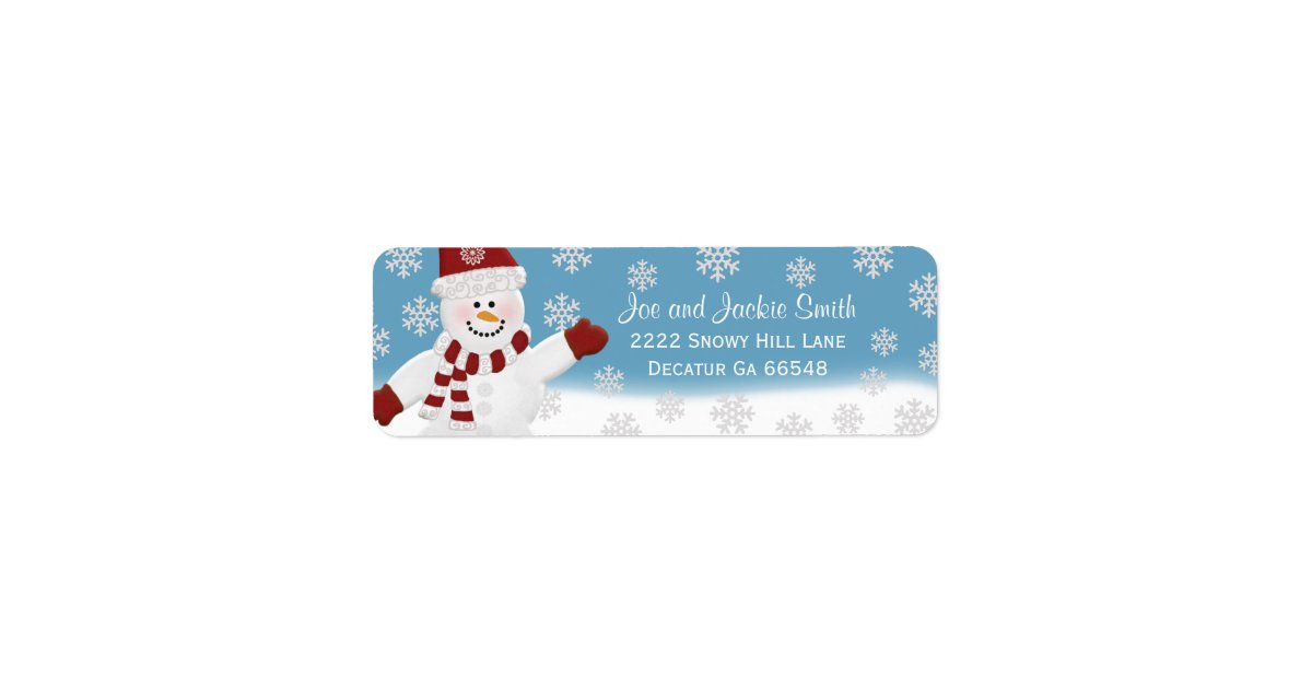 Snowman Address Labels | Zazzle.com