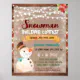 Snowman Building Contest school flyer Poster | Zazzle