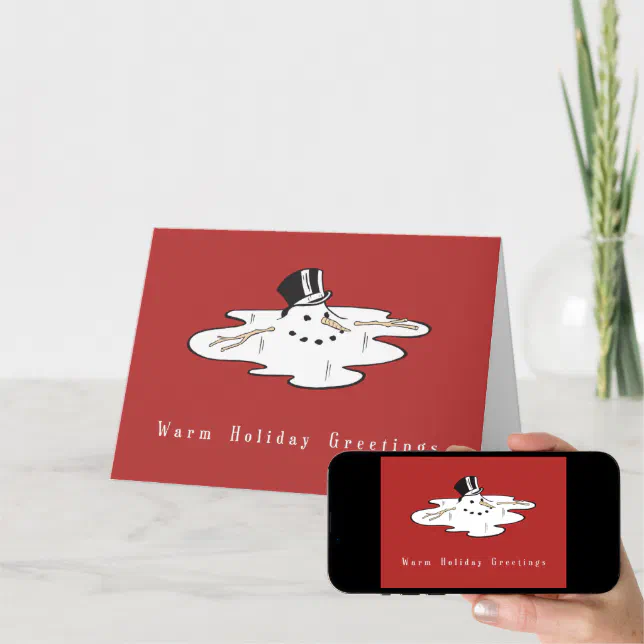 Snowman Business Christmas Cards | Zazzle