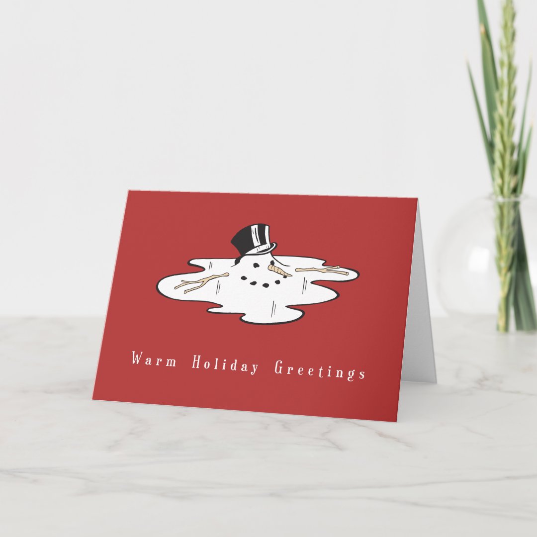 Snowman Business Christmas Cards | Zazzle