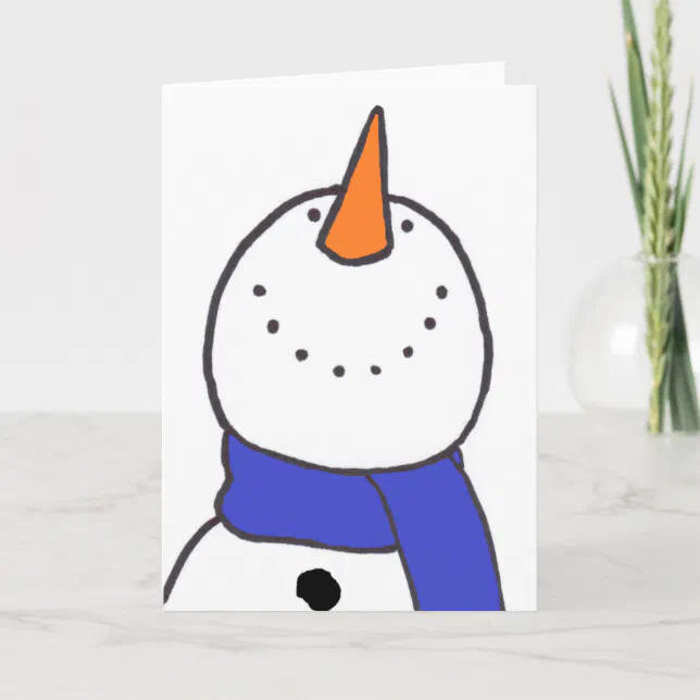 "Snowman" Card | Zazzle
