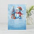 Snowman Christmas Party Invitation | Zazzle